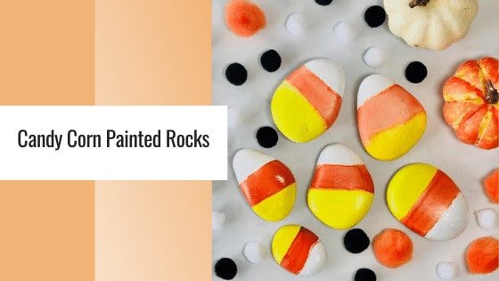 How To Make Super Easy Candy Corn Painted Rocks