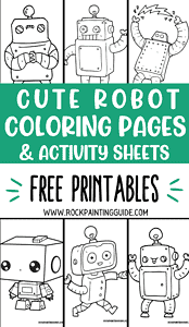 Free Printable Activity Robot Coloring Pages That Kids Will Love
