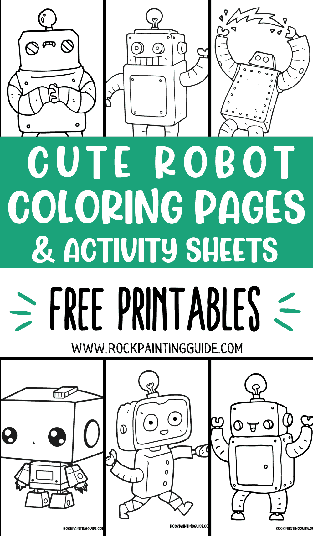 Free Printable Activity Robot Coloring Pages That Kids Will Love