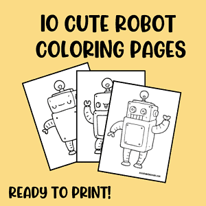 Free Printable Activity Robot Coloring Pages That Kids Will Love