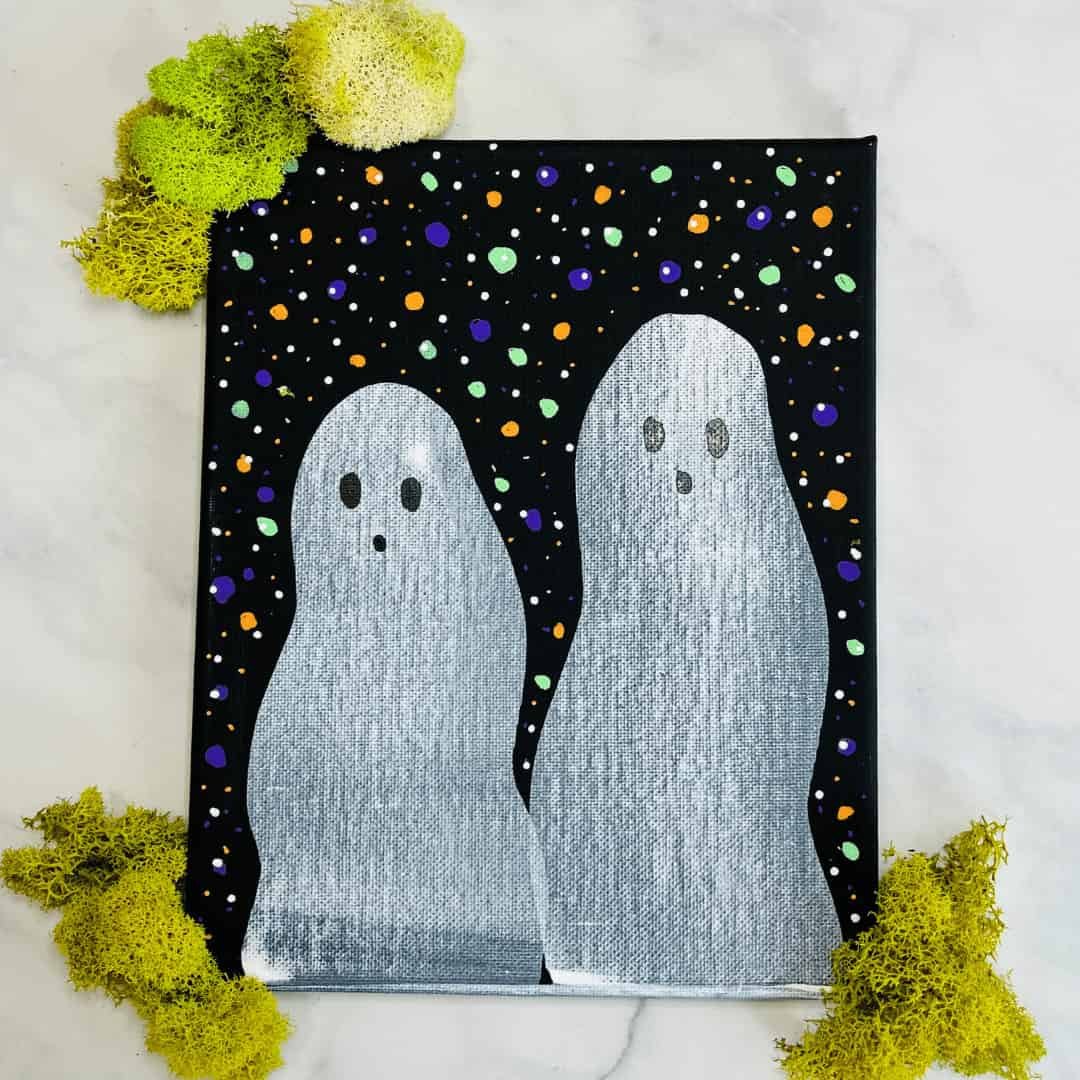 Halloween Squeegee Art: Easy Ghost Painting Craft