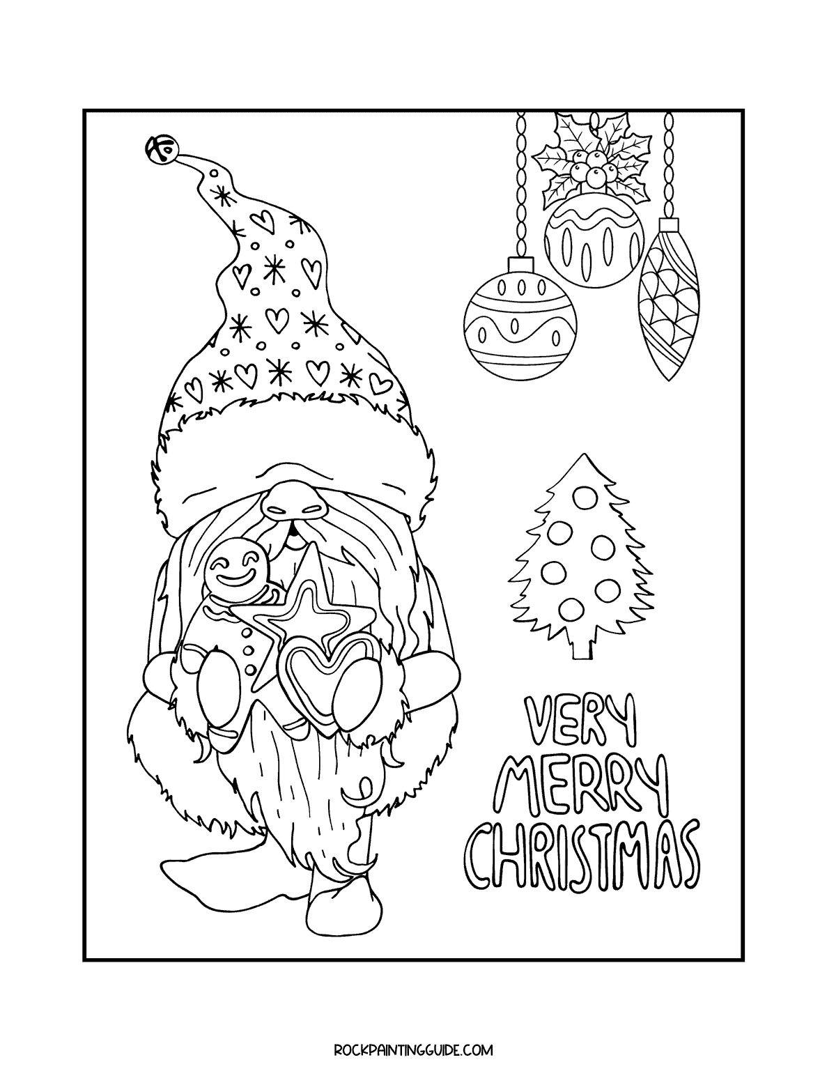 20 Cute Christmas Gnome Coloring Pages [FREE PRINTABLES]