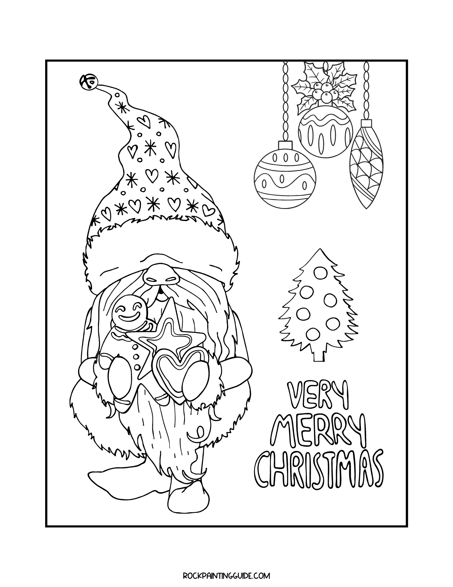 20 Cute Christmas Gnome Coloring Pages [FREE PRINTABLES]