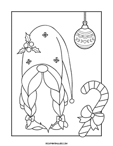 20 Cute Christmas Gnome Coloring Pages [FREE PRINTABLES]