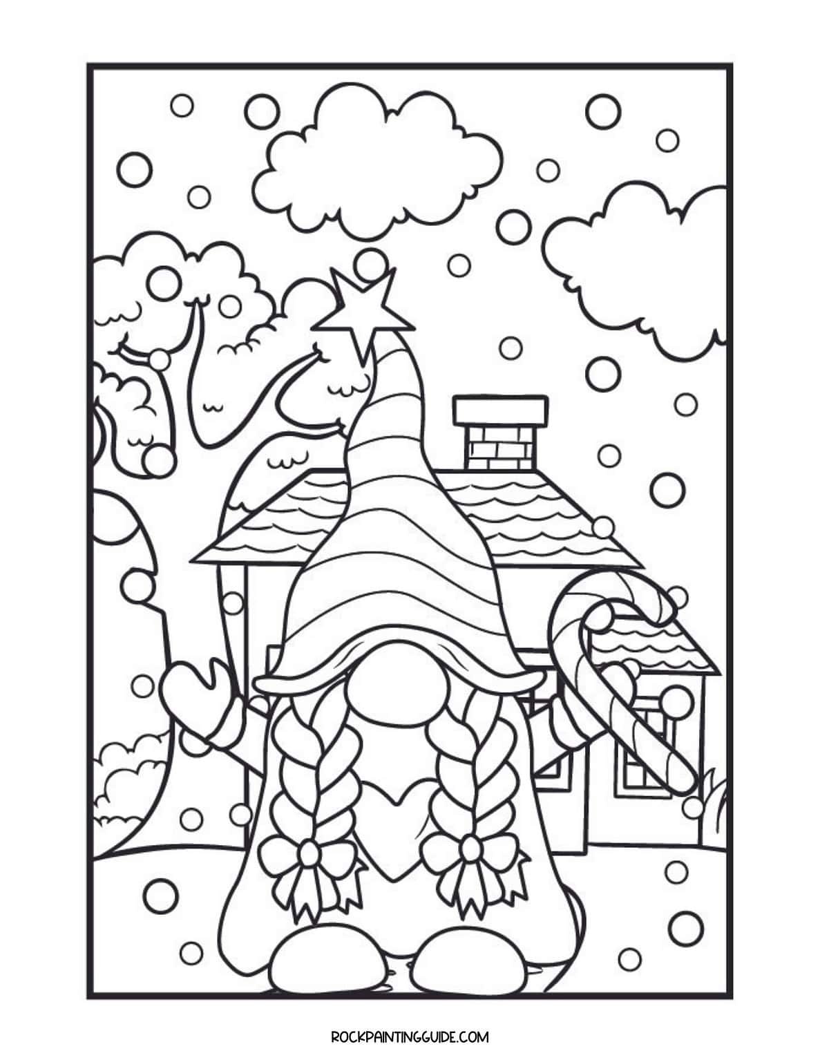 20 Cute Christmas Gnome Coloring Pages [FREE PRINTABLES]