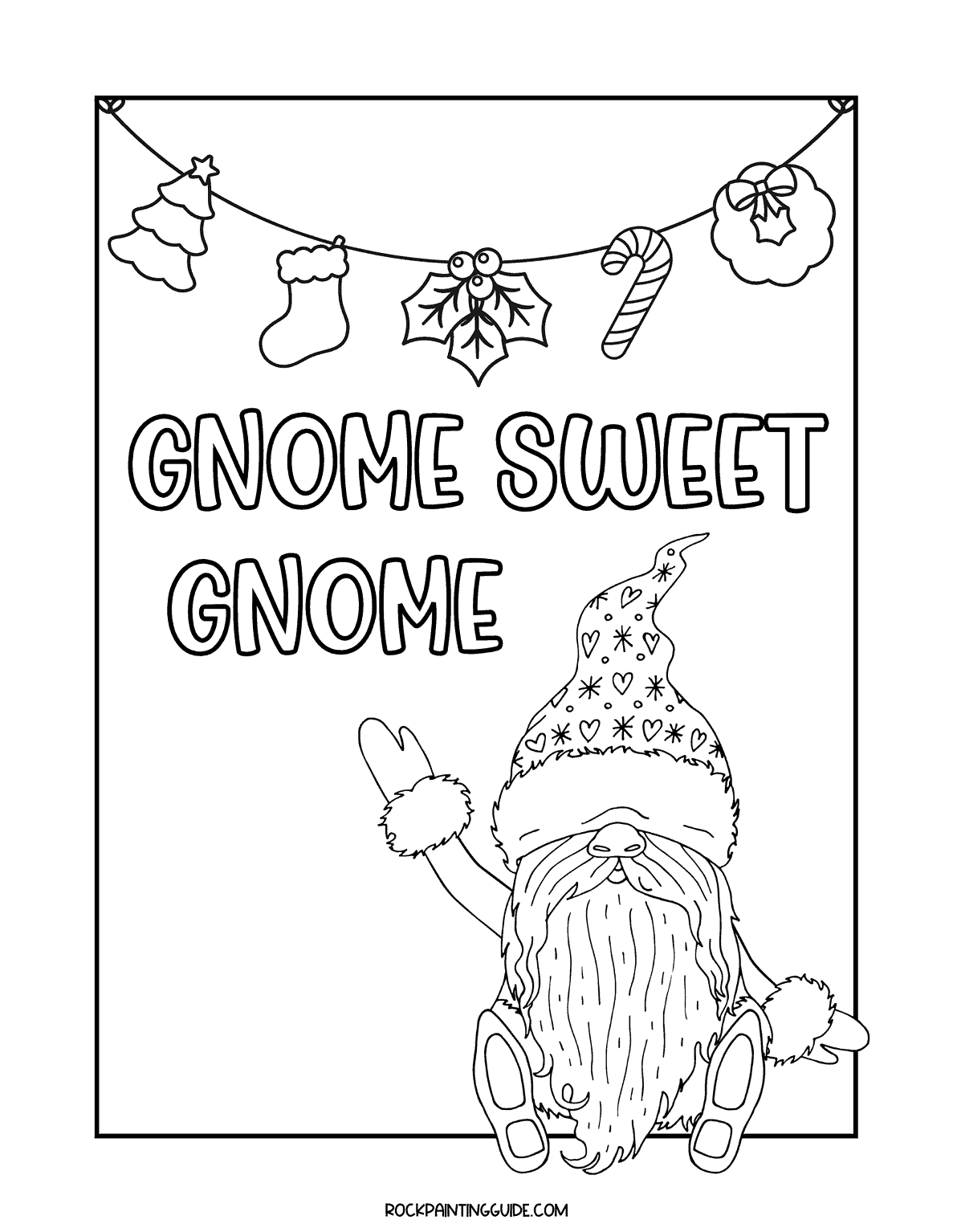20 Cute Christmas Gnome Coloring Pages [FREE PRINTABLES]