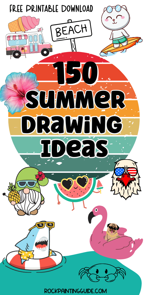 150 Cool Summer Drawing Ideas For All Ages (Free Download)