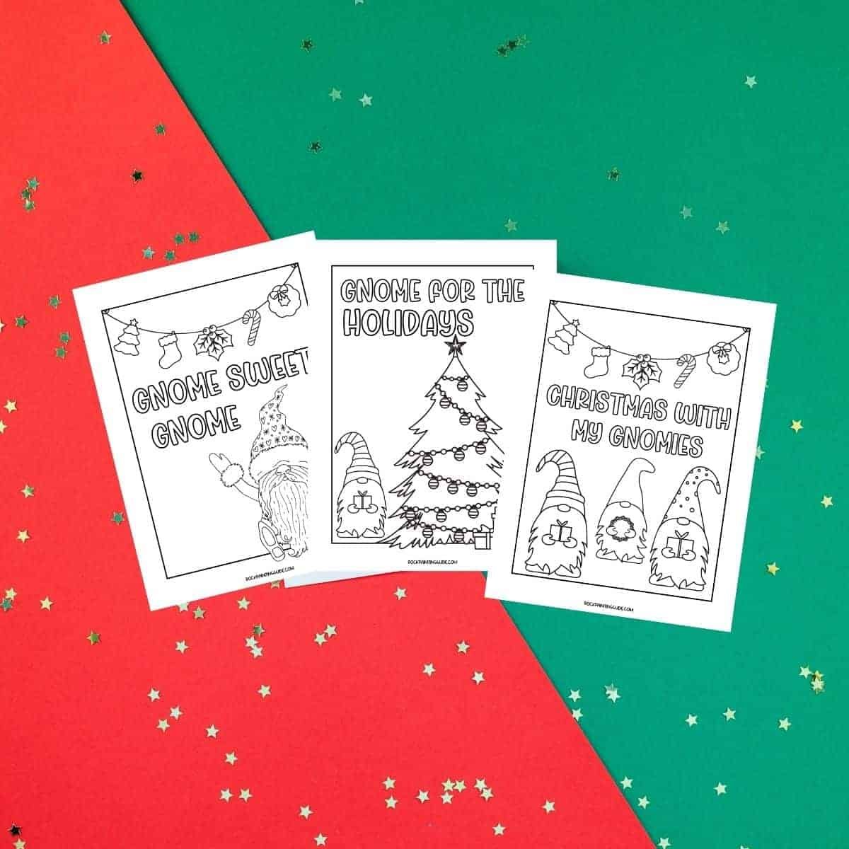 20 Cute Christmas Gnome Coloring Pages [FREE PRINTABLES]