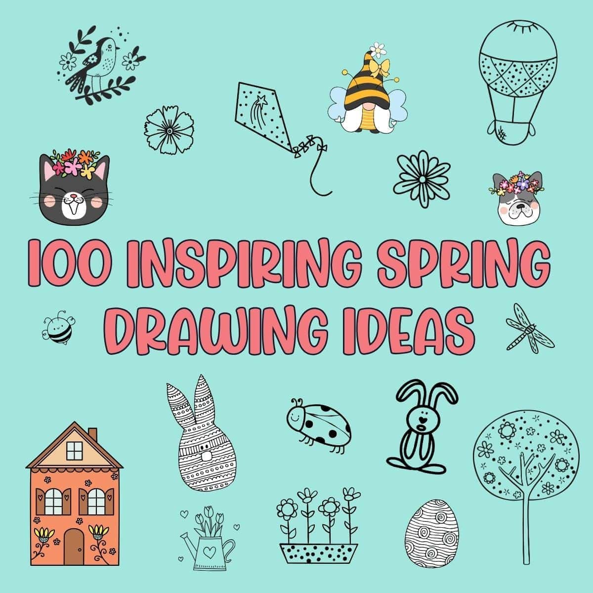 100 Creative Spring Drawing Ideas For Beginners