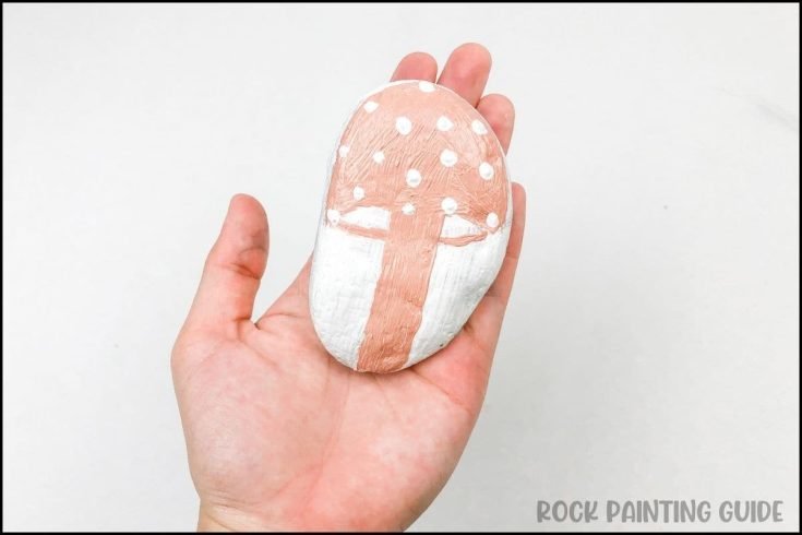 How To Paint Mushroom Rocks That's Super Simple
